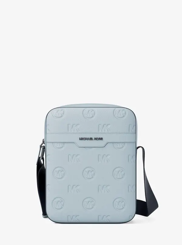 Michael Kors Cooper Logo Debossed Flight Bag - Blue