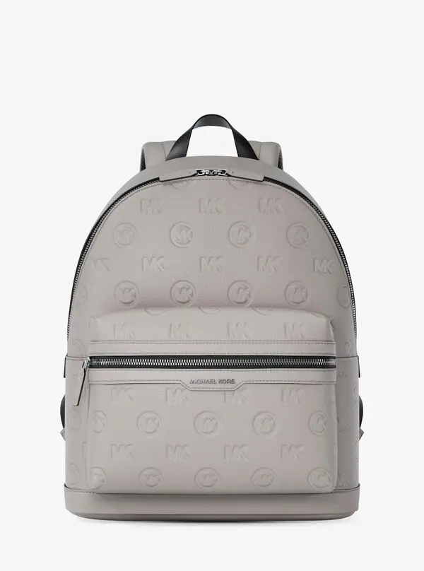 Michael Kors Cooper Medium Logo Debossed Dome Backpack - Grey