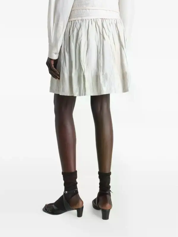 LEMAIRE Crinkled Wrap Skirt - Neutrals