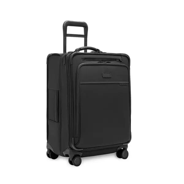 Briggs & Riley 24" Checked Expandable Spinner Suitcase - Black
