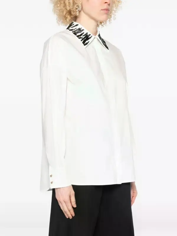 Max Mara Embellished-collar Shirt - White