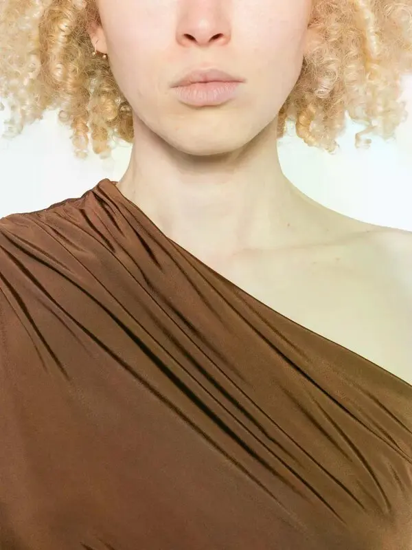 MARSEM One-shoulder Top - Brown