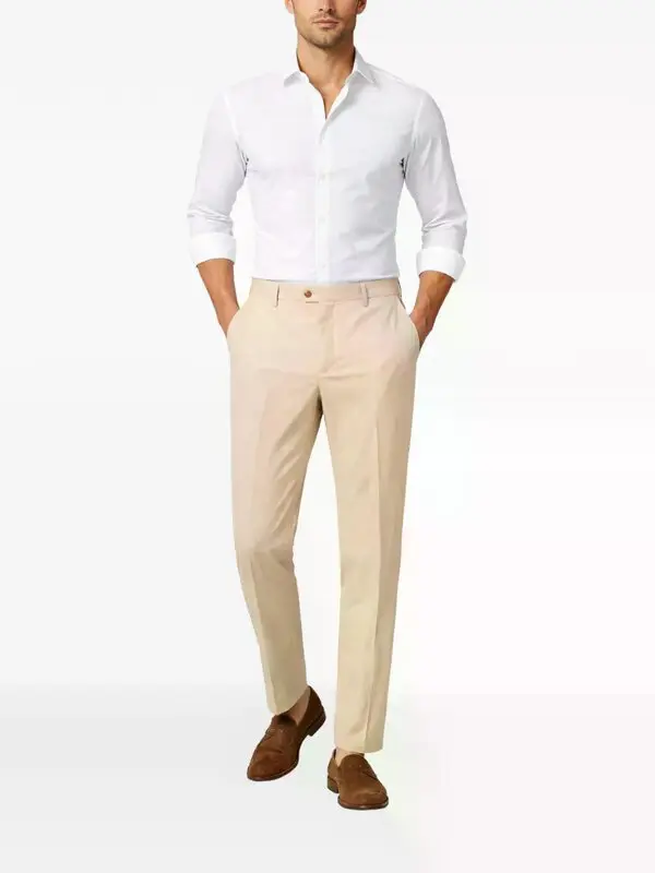 FRANZESE COLLECTION Stefano De Martino Flat-front Trousers