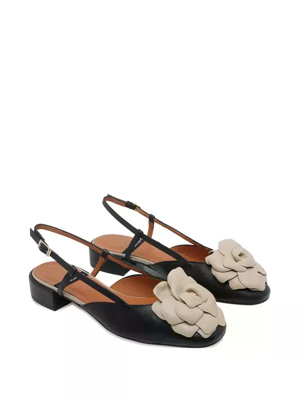 ANGEL ALARCON Flower Slingback Pumps