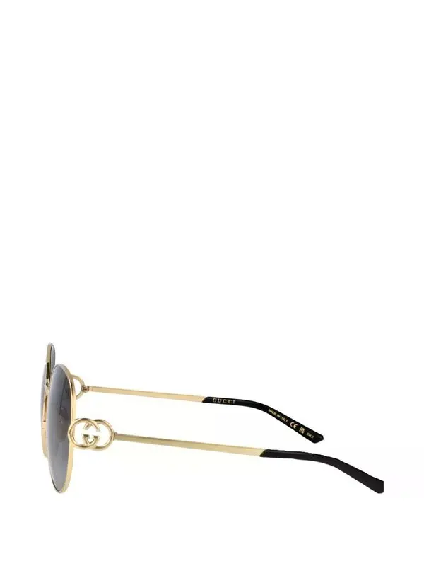 Gucci Interlocking Gg Round-frame Sunglasses