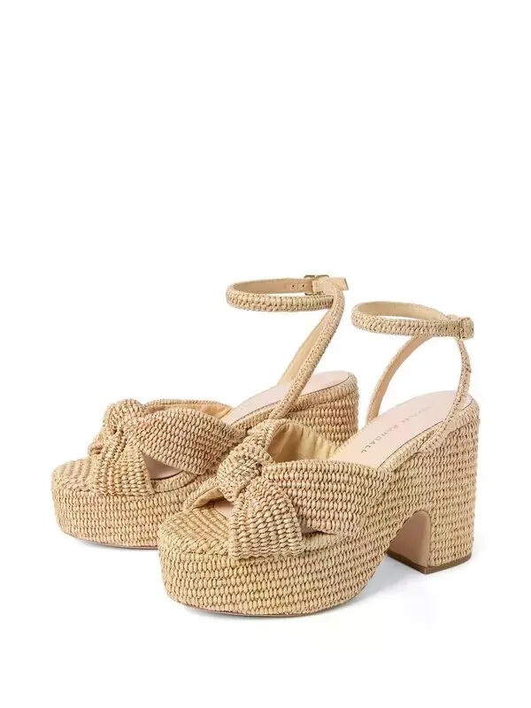 LOEFFLER RANDALL Liza Knotted Wedge Sandals