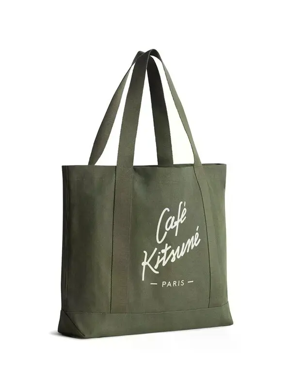 CAFÉ KITSUNÉ Logo-print Tote Bag