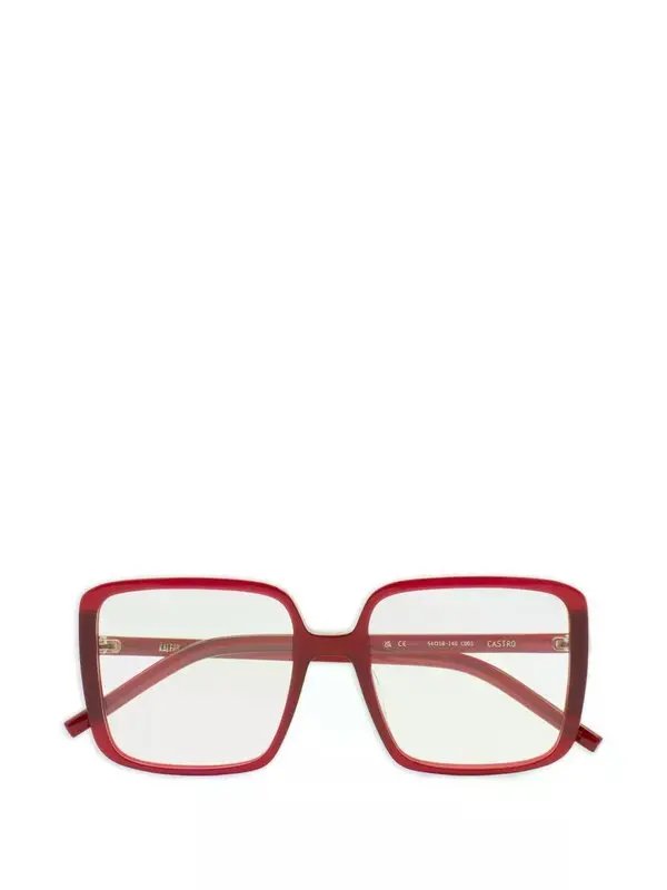 KALEOS Castro Square-frame Eyeglasses - Red
