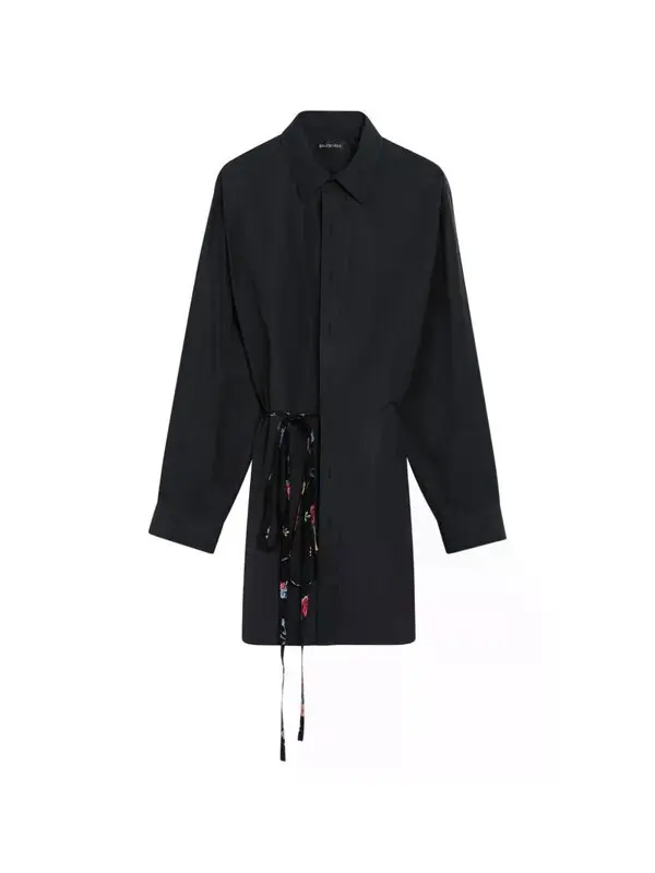 Balenciaga Tie-detail Mini Dress