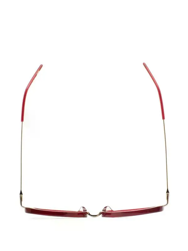 KALEOS Mortimer Geometric-frame Eyeglasses - Red