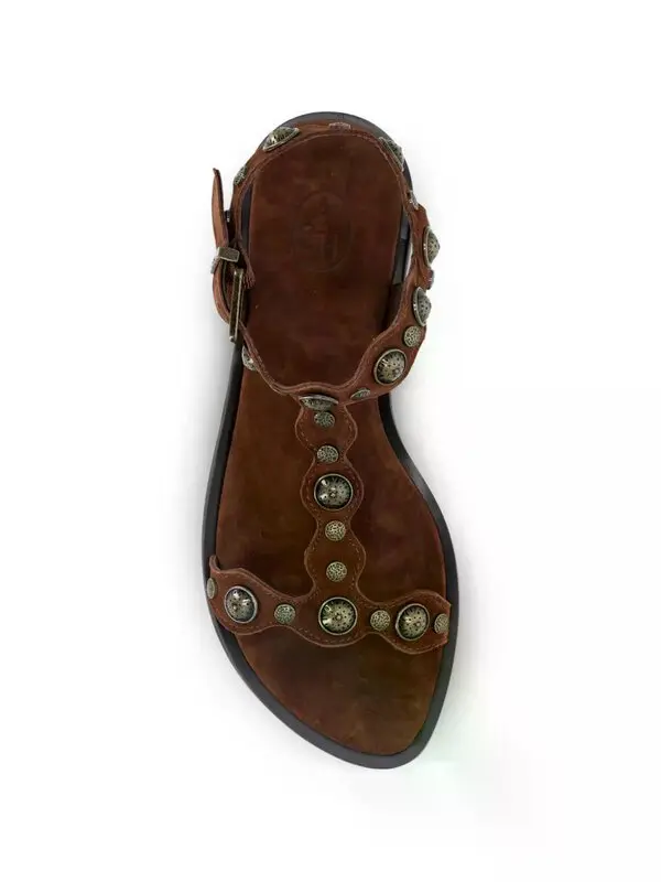 Ash Phanny Studded Sandals - Brown