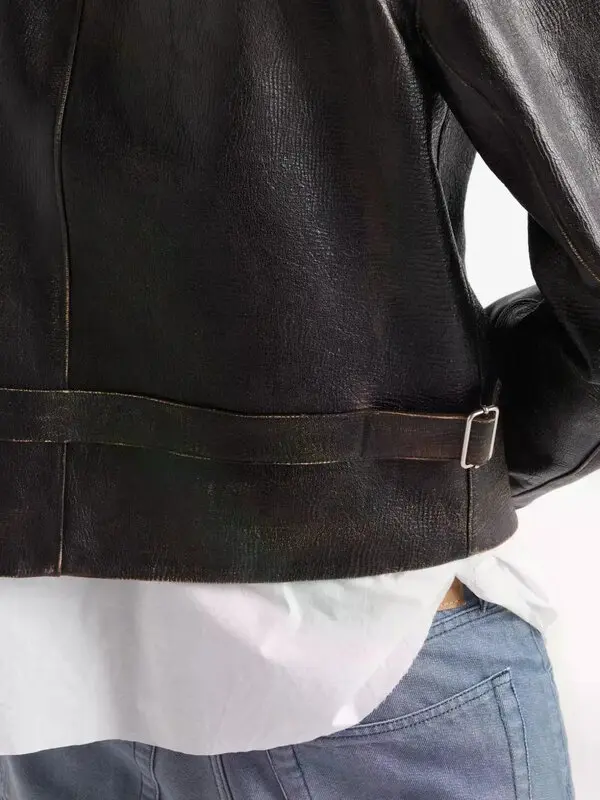 Prada Nappa Leather Jacket - Brown