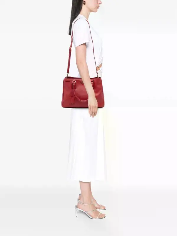 Prada Medium Saffiano Lux Galleria Satchel - Red