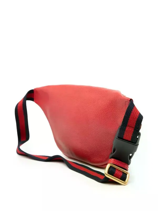 Gucci Leather Logo Belt Bag - Red
