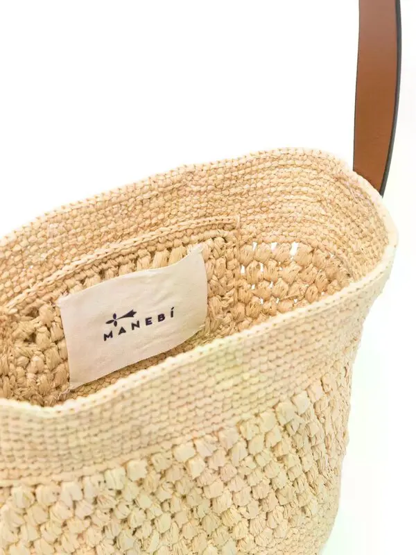 Manebí Woven-raffia Shoulder Bag