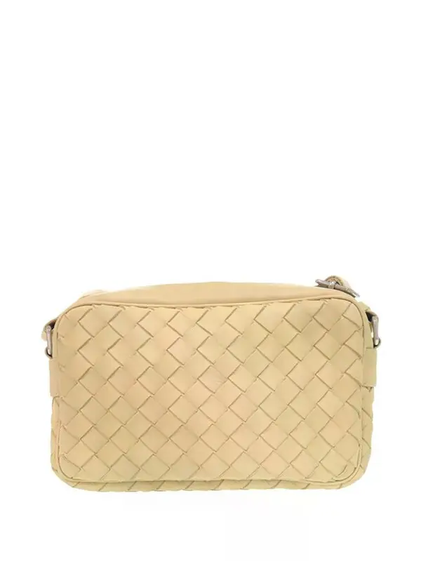 Bottega Veneta Small Nappa Intrecciato Camera Crossbody Bag - Neutrals