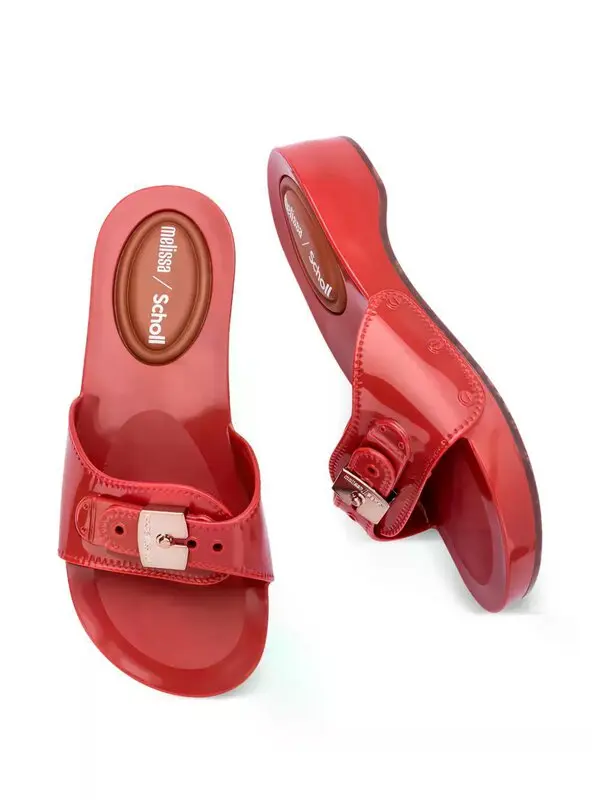Melissa X Scholl Pescura-heel Slides - Red