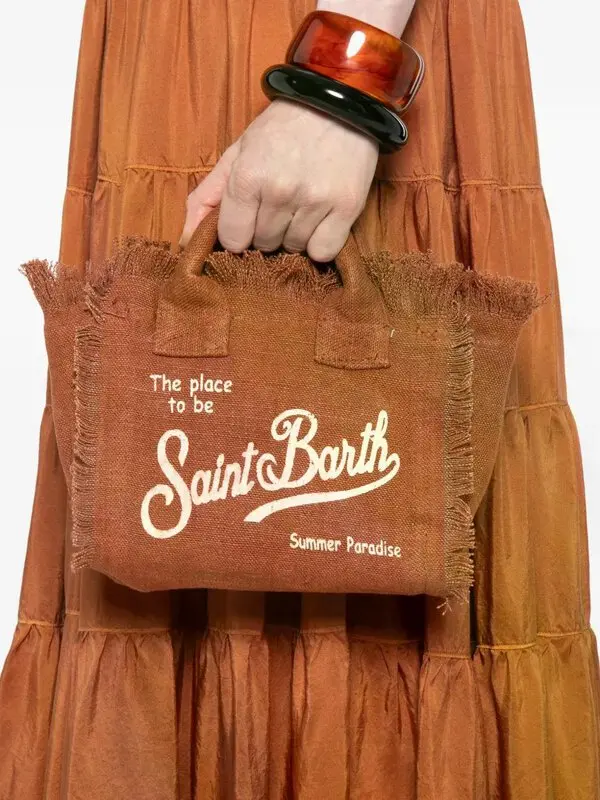 MC2 SAINT BARTH Mini Vanity Frayed Shoulder Bag