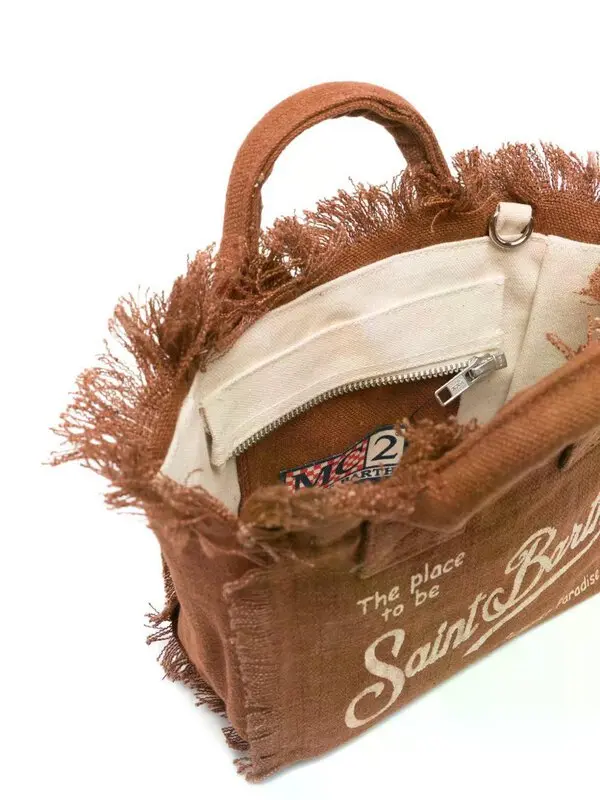 MC2 SAINT BARTH Mini Vanity Frayed Shoulder Bag