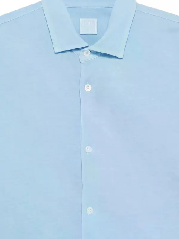 Fedeli Buttoned Shirt - Blue