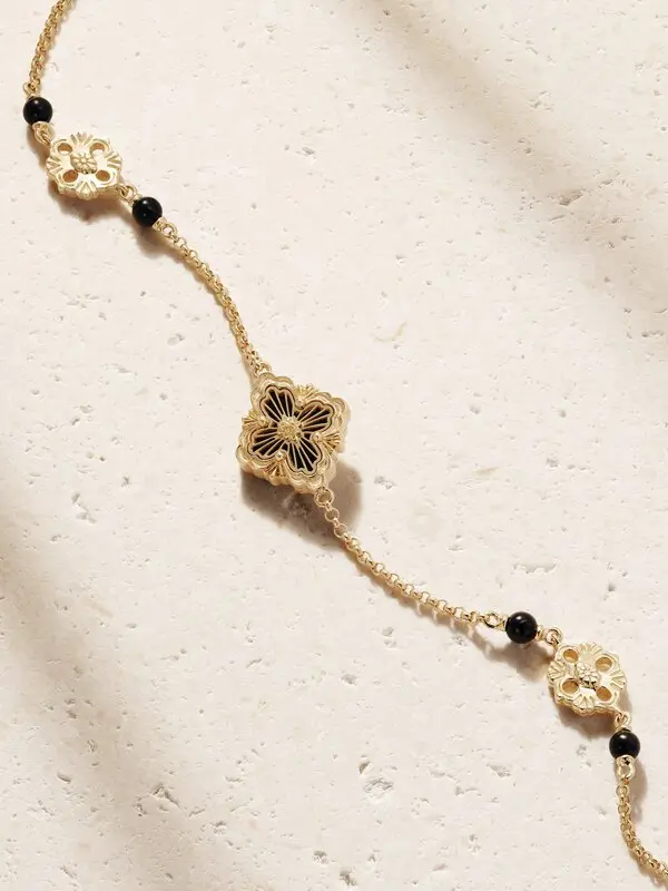 Buccellati Opera Tulle 18-karat And Onyx Bracelet