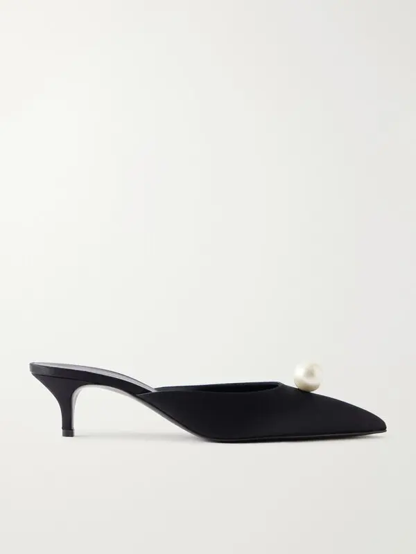Magda Butrym Satin Pumps - Black