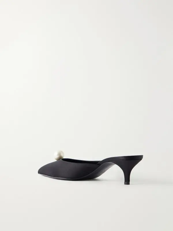 Magda Butrym Satin Pumps - Black