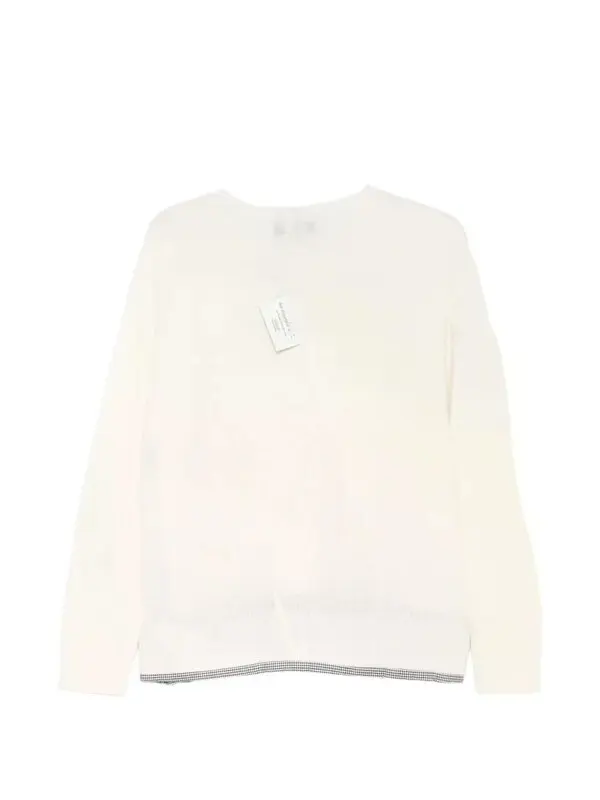 Undercover Checked-trim Sweater