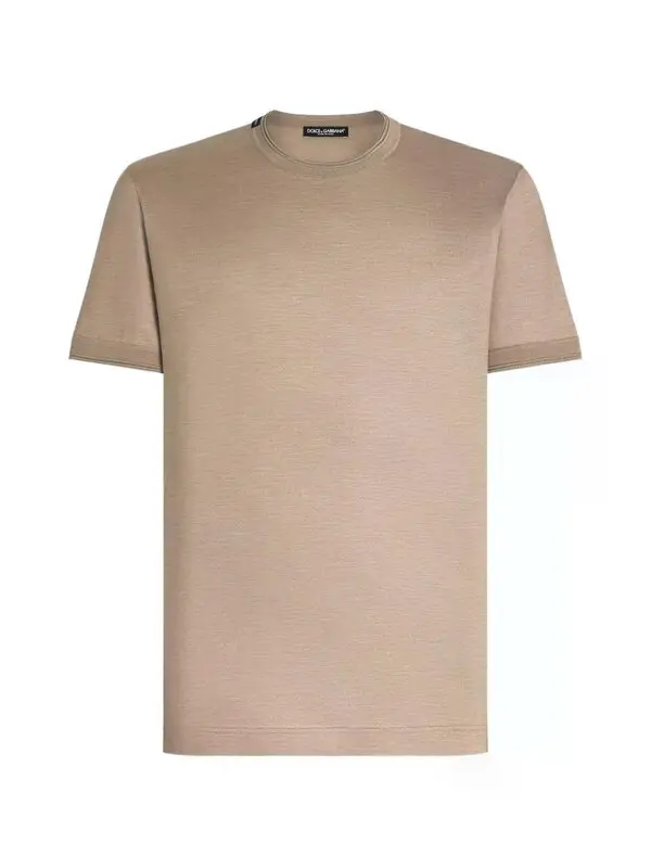 Dolce & Gabbana Short-sleeved Silk T-shirt