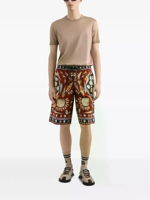 Dolce & Gabbana Short-sleeved Silk T-shirt