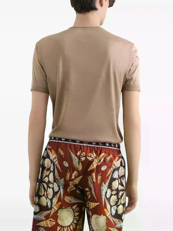 Dolce & Gabbana Short-sleeved Silk T-shirt