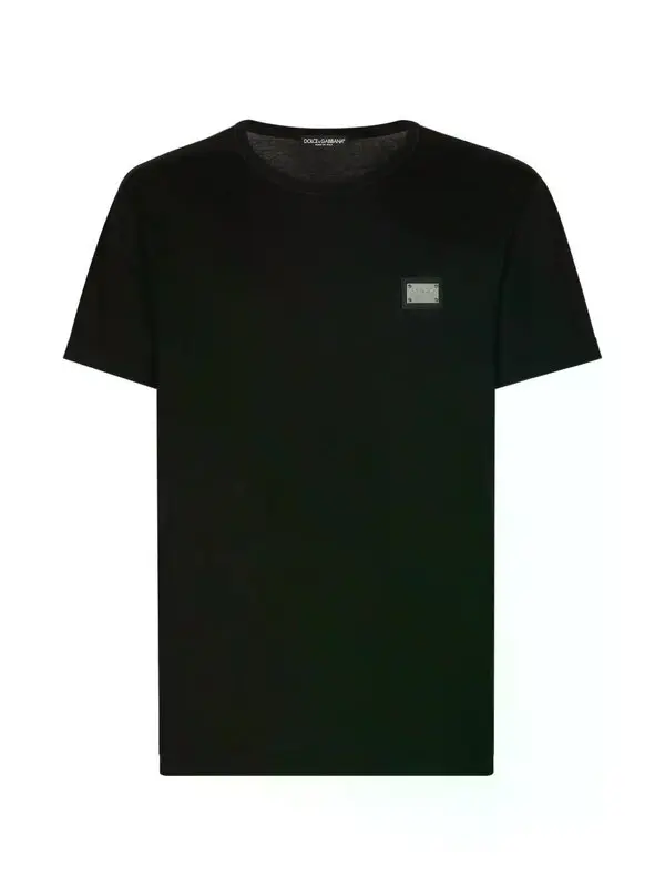 Dolce & Gabbana Cotton T-shirt With Branded Tag