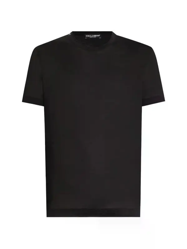 Dolce & Gabbana T-shirt In Melange Jersey - Black