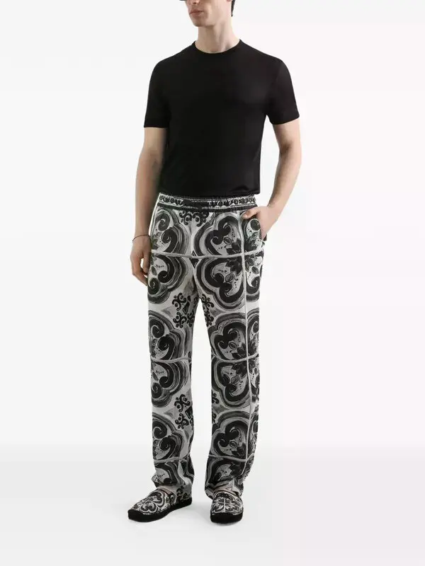 Dolce & Gabbana T-shirt In Melange Jersey - Black