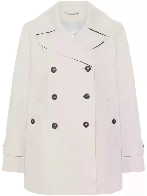 SAVE THE DUCK Logo-appliqué Trench Coat