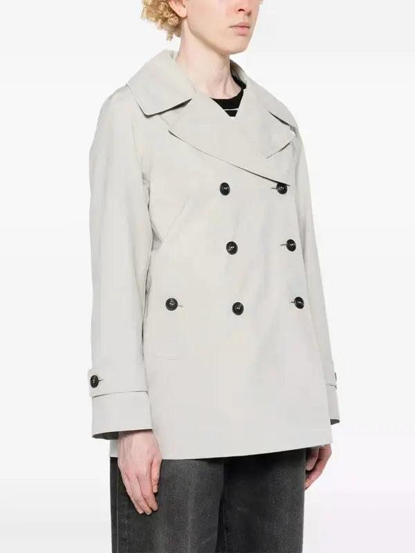 SAVE THE DUCK Logo-appliqué Trench Coat
