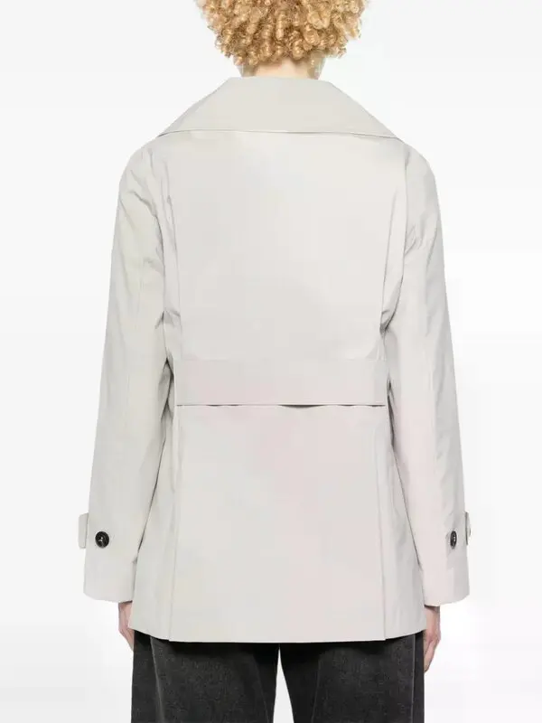 SAVE THE DUCK Logo-appliqué Trench Coat