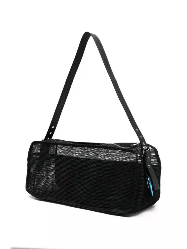 Patrizia Pepe Mesh Crossbody Bag - Black