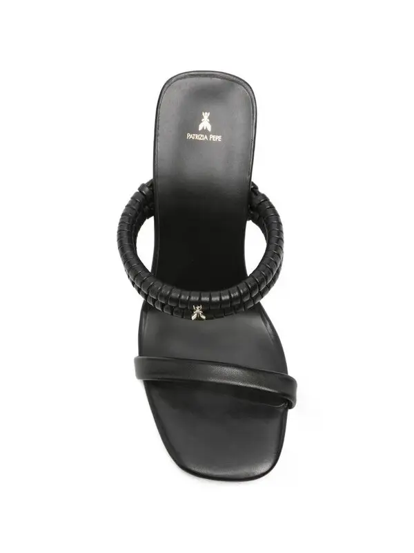 Patrizia Pepe Leather Stiletto Sandals