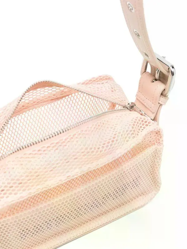 Patrizia Pepe Small Mesh Shoulder Bag - Pink