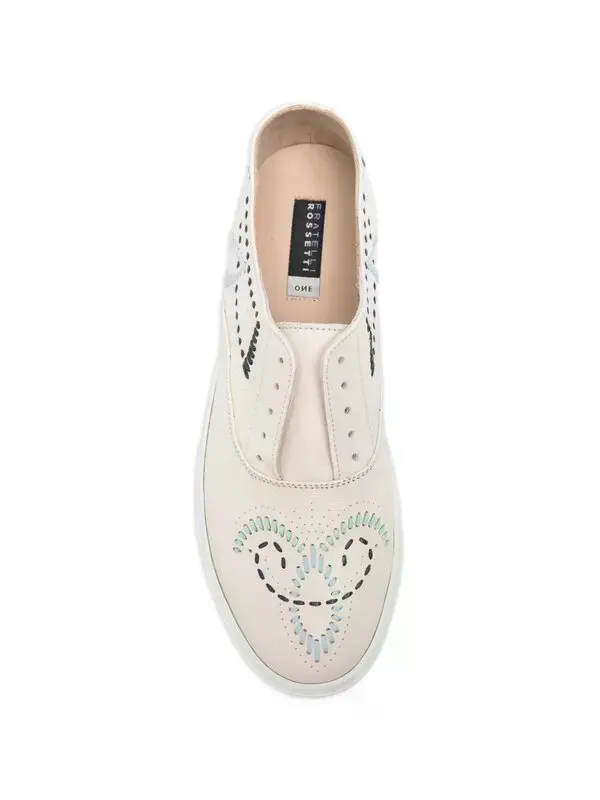 Fratelli Rossetti Round-toe Slip-on Sneakers With Perforated Details