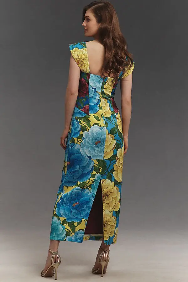 MUMA WORLD Mixed Floral Maxi Dress