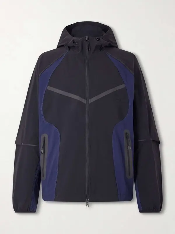 Nike Colour-block Dri-fit Hooded Jacket - Black