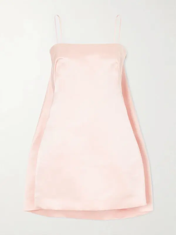 Givenchy Cape-effect Silk-satin Mini Dress - Pink
