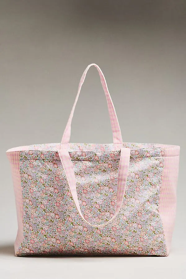 Stoney Clover Lane Liberty Fabric Everything Tote - Pink Floral