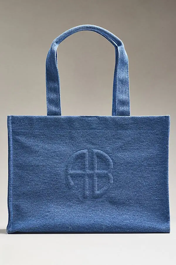 ANINE BING Lara Tote Bag - Washed Blue