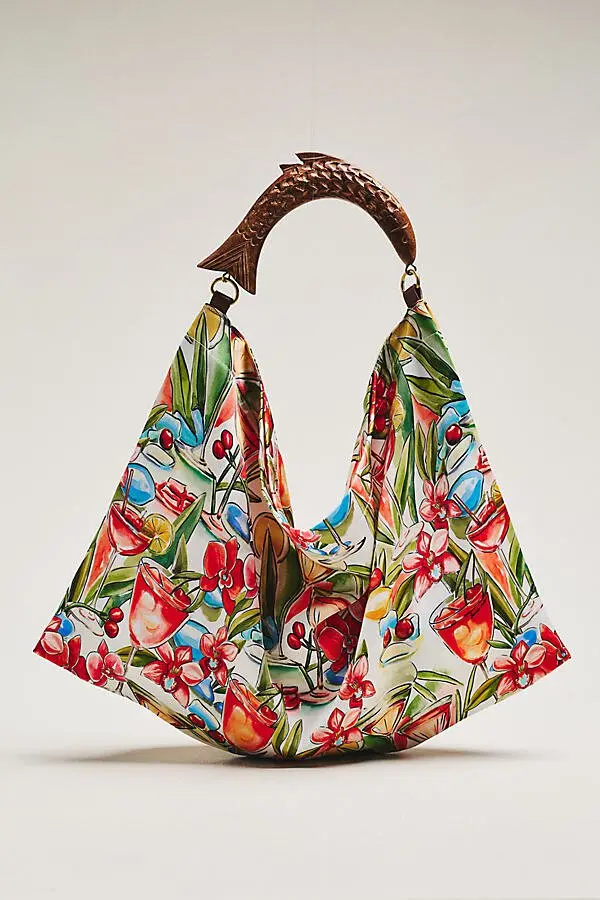 Farm Rio Sat Scarf Mi Bag - Cocktail