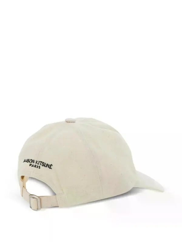 Maison Kitsuné Dressed Fox Cotton Baseball Cap - Neutrals