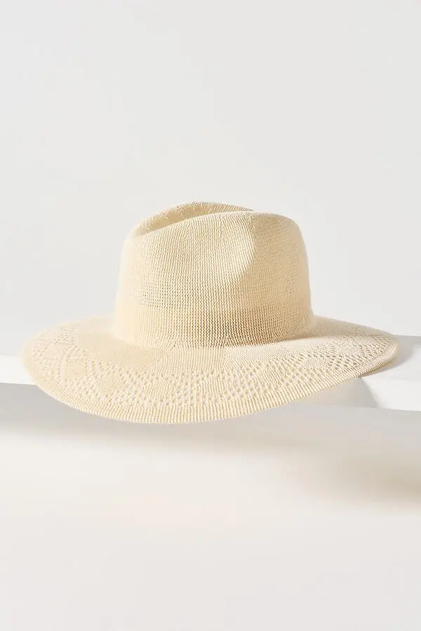 WYETH Evie Flatbrim Rancher Hat - Cream