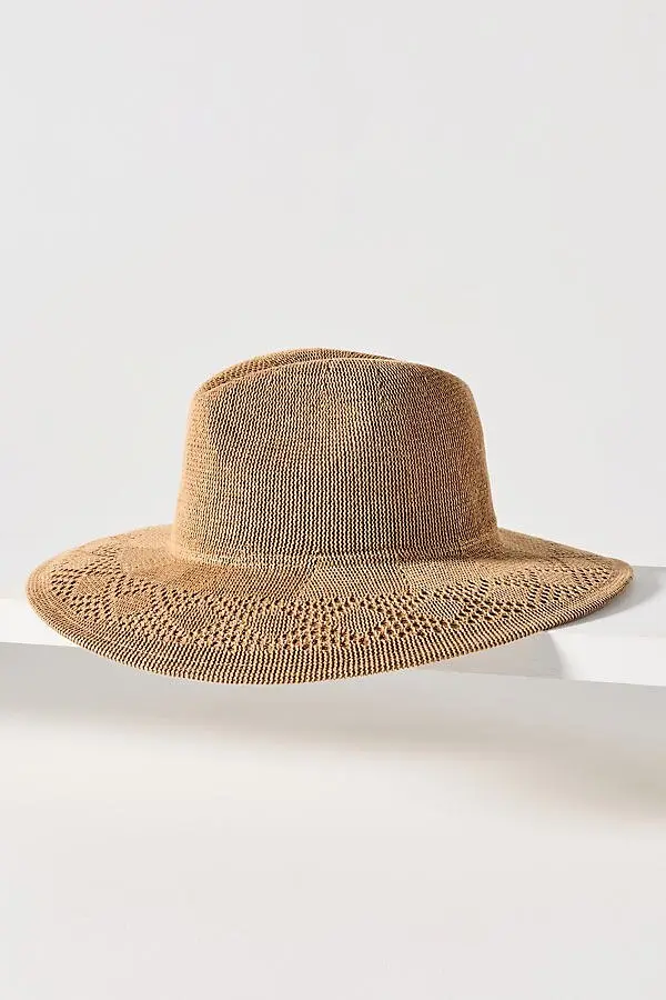 WYETH Evie Flatbrim Rancher Hat - Tan